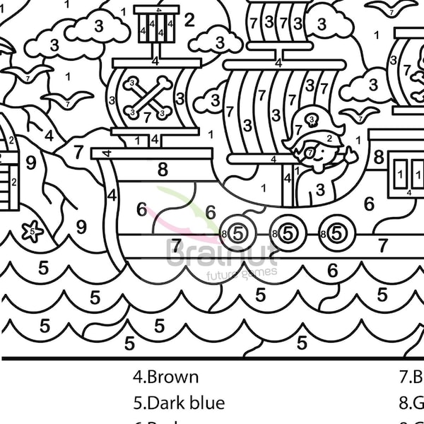 Pirate Number - Etsy