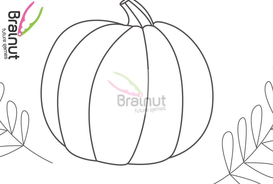 Pumpkin Coloring Sheet Activity, Fall Coloring Printable, Autumn ...