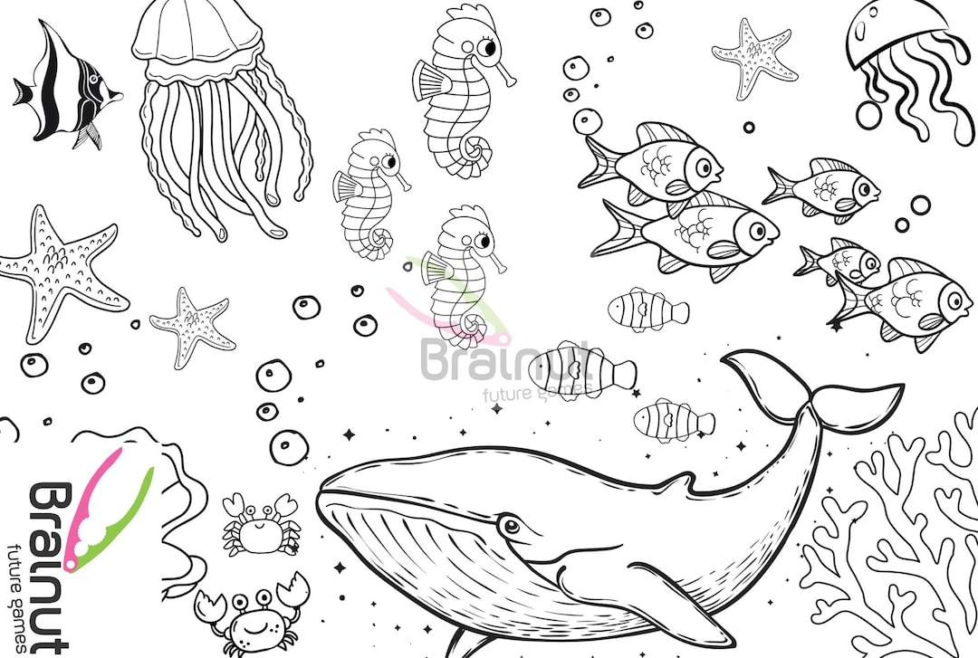 Summer Coloring Pages | Under the Sea Animals | Summer Color Pages ...