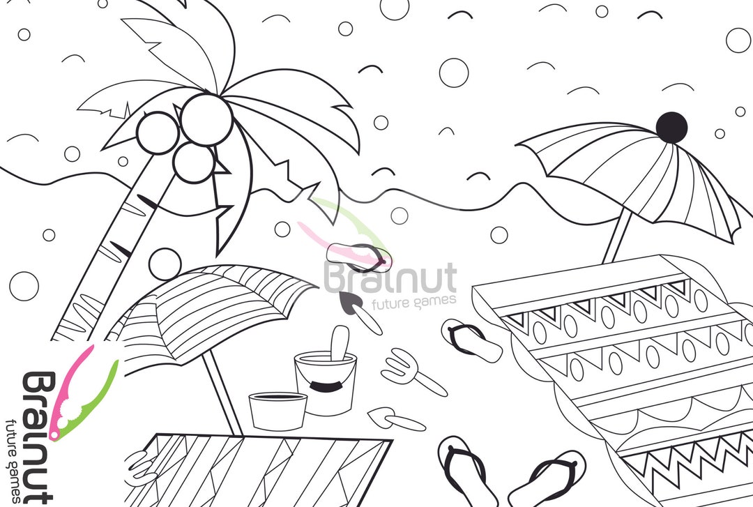 Summer Coloring Pages | Sea and Beach | Summer Color Pages | Printable ...