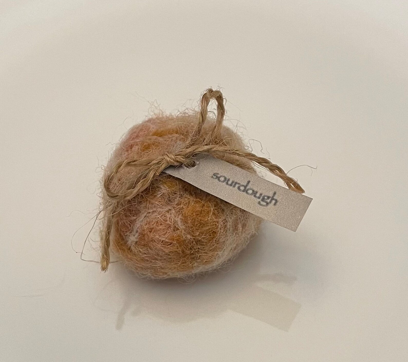 Handmade Needle Felted Sourdough Bread Boule, Loaf, Wool Ornament ...