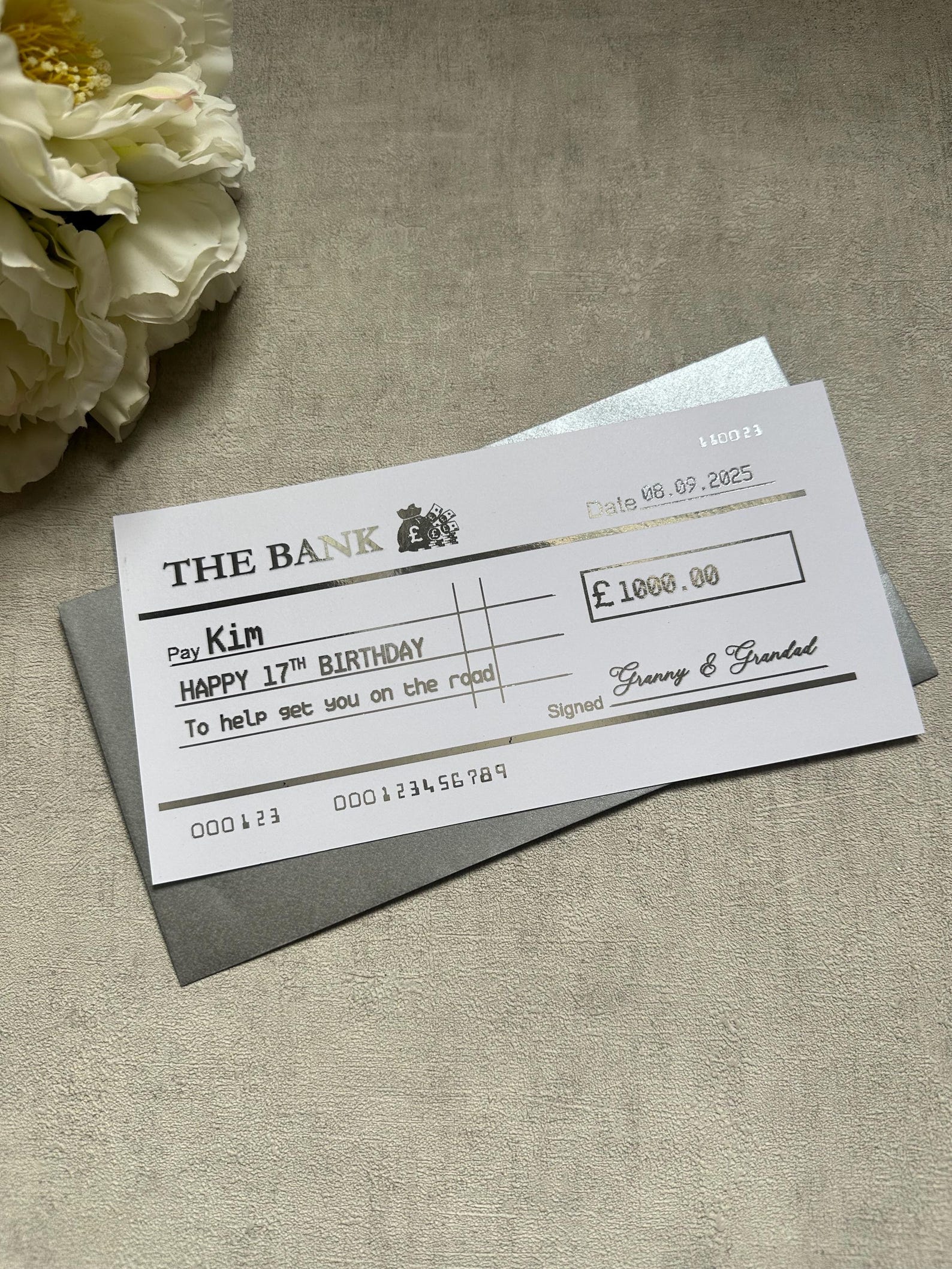 Novelty Cheque, Personalised Cheque for Gifting, Money Gift, Birthday ...