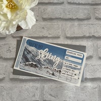 Editable Skiing Pass Ticket Template | Skiing Pass Ticket | Printable ...