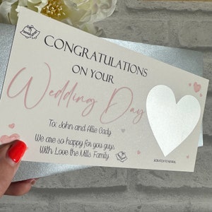 Personalised Gift Voucher Engagement Congratulations Scratch to Reveal ...