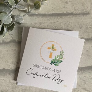 Holy Communion or Confirmation Congratulations Card Personalised - Etsy