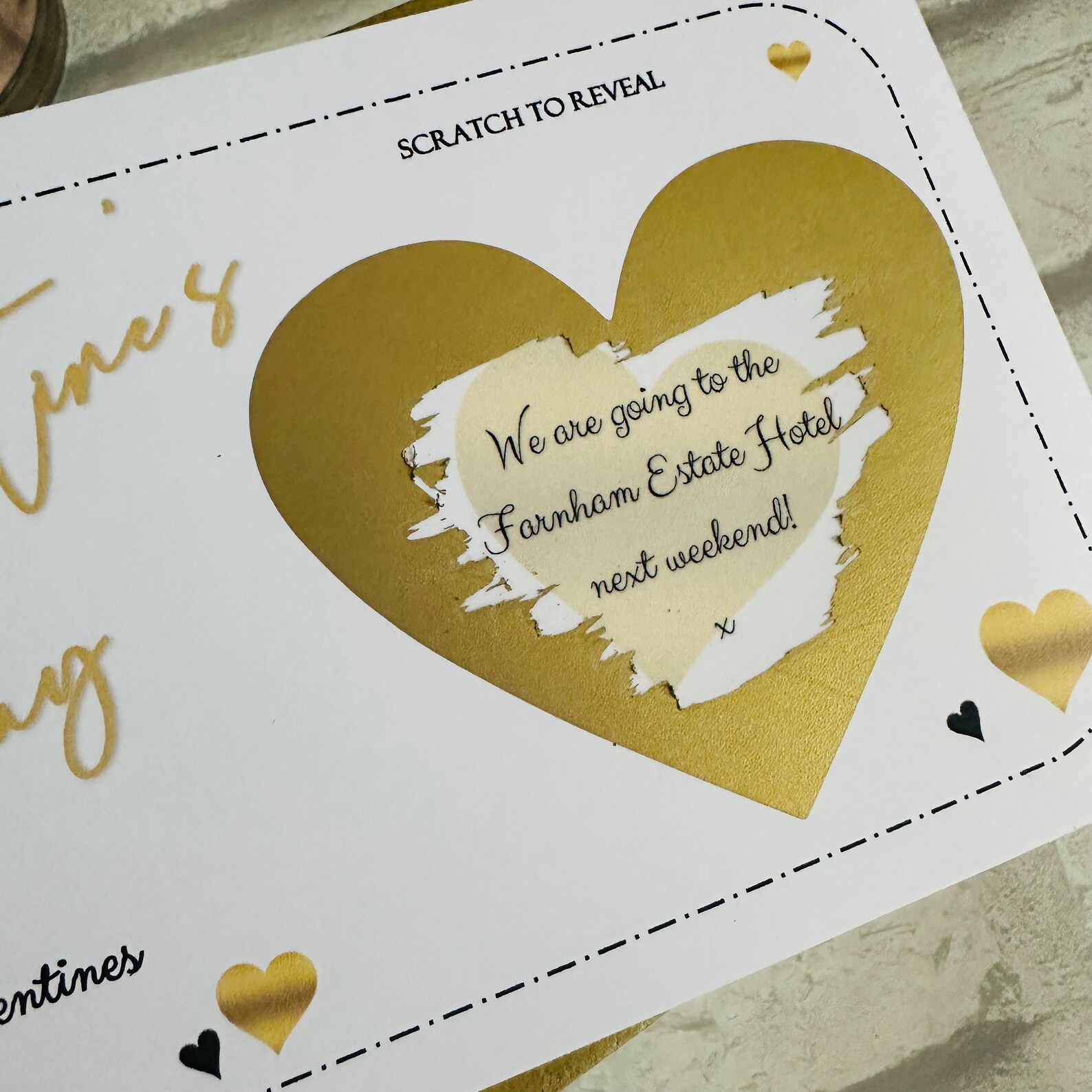 Valentines Scratch off Voucher - Valentine’s Day Gift Voucher ...