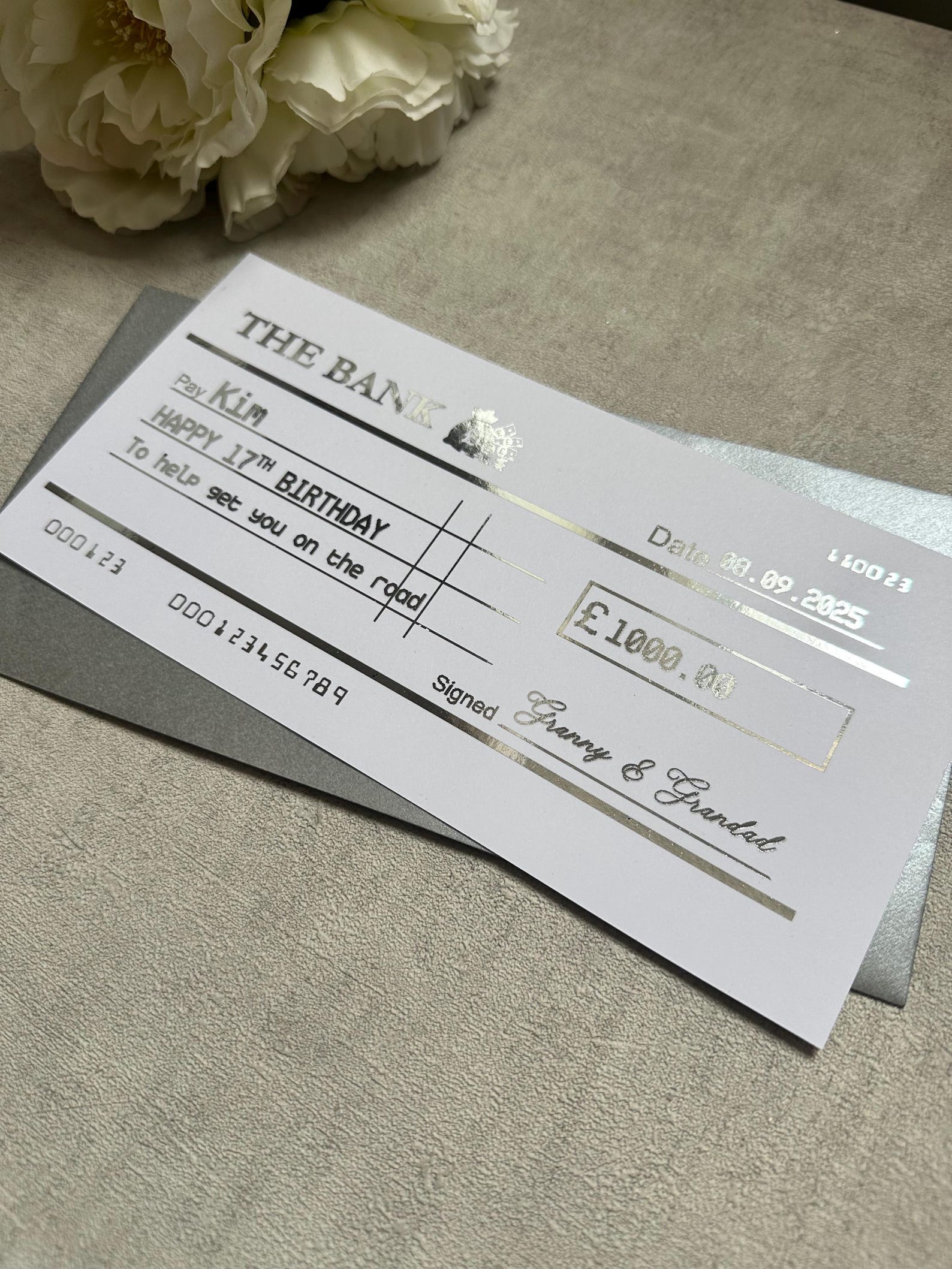 Novelty Cheque, Personalised Cheque for Gifting, Money Gift, Birthday ...