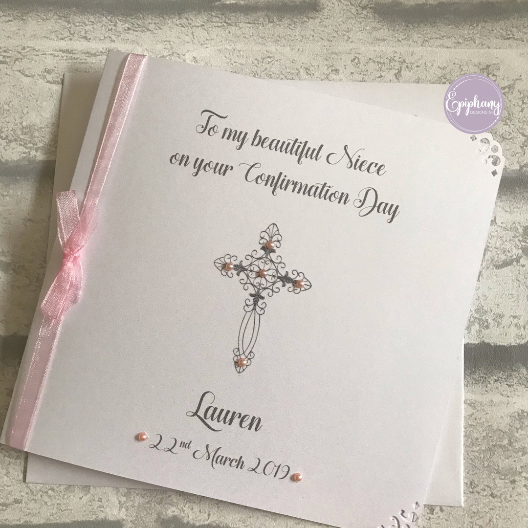 Luxury Communion or Confirmation Congratulations Card - Etsy