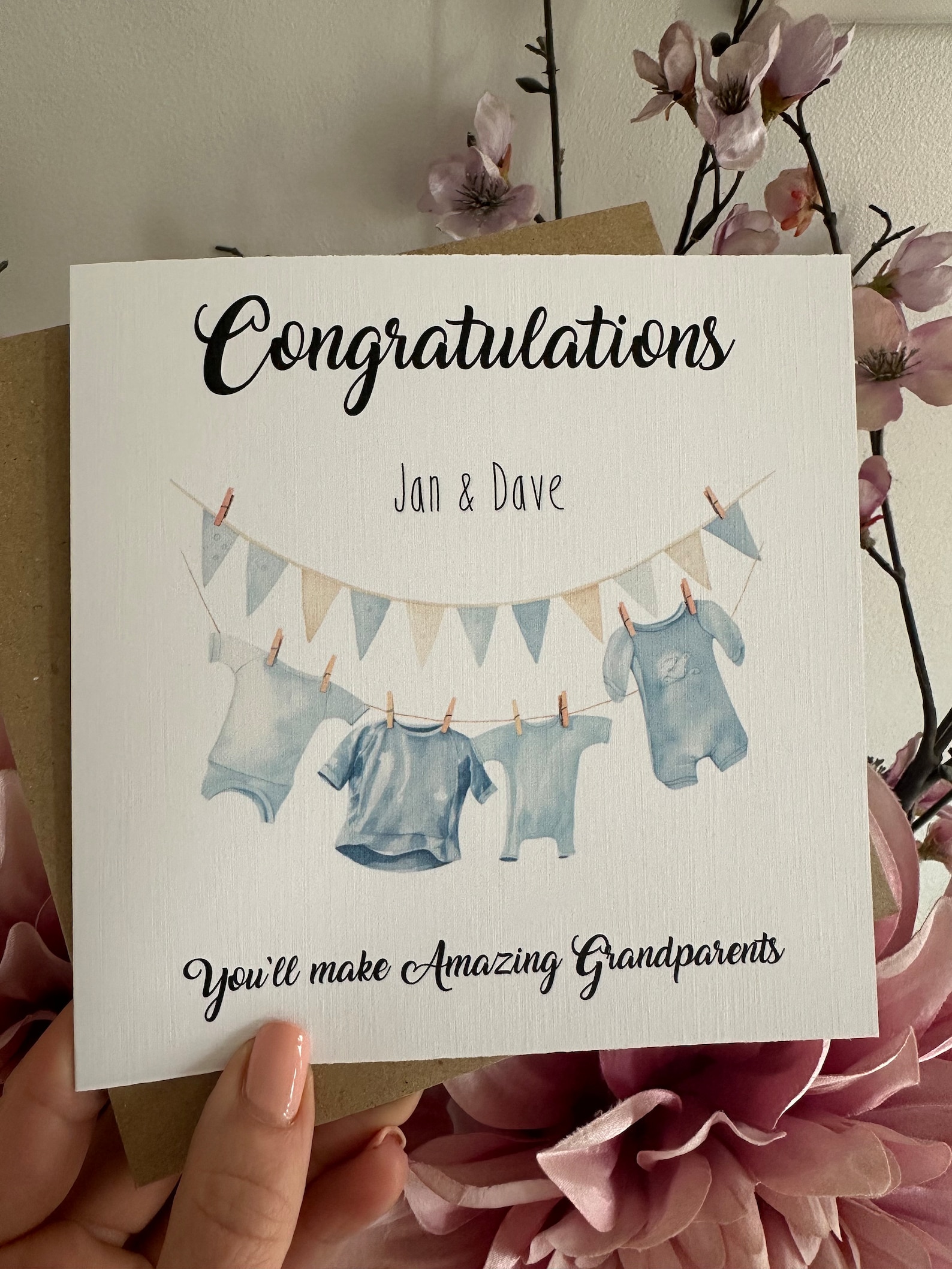Congratulations New Grandparents Card, on the Birth of Your Grandchild ...