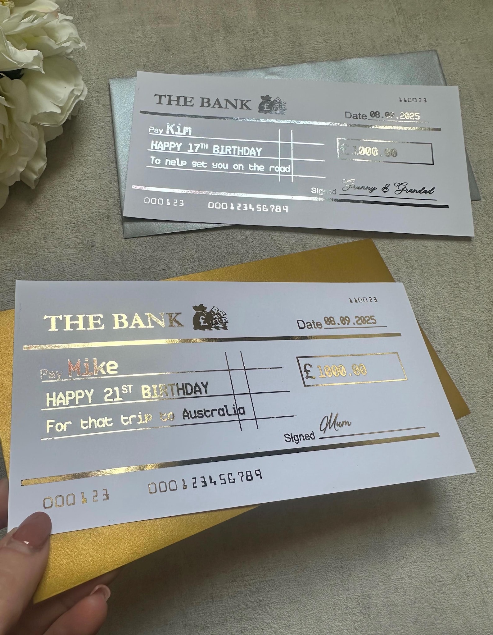 Novelty Cheque, Personalised Cheque for Gifting, Money Gift, Birthday ...
