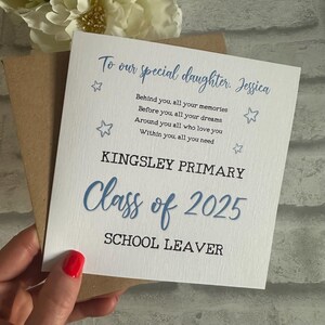 School Leaver Card - Class of 2025 - Various Colours to Choose From - Etsy