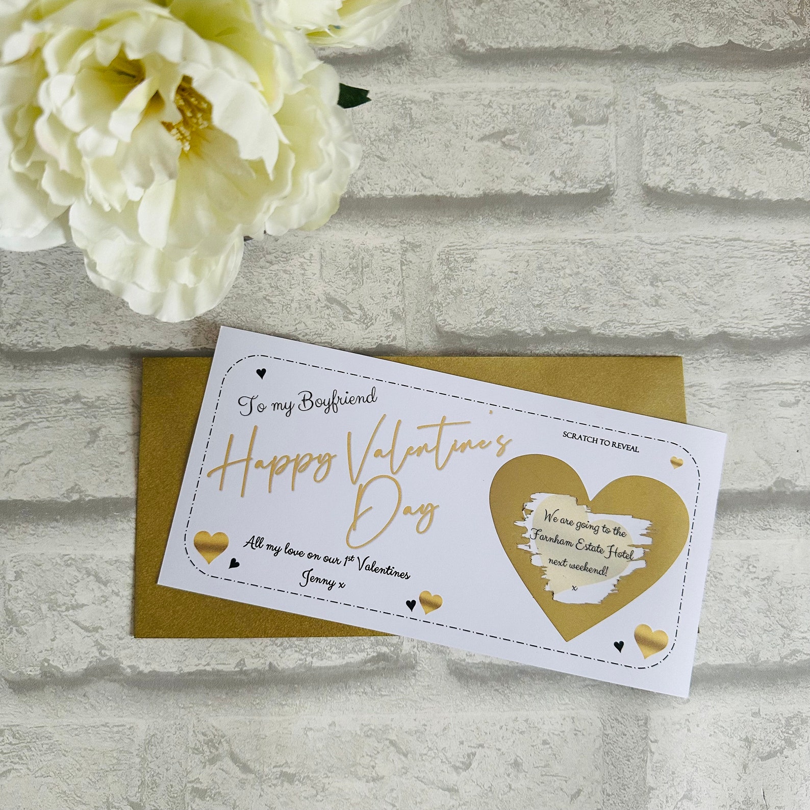 Valentines Scratch off Voucher - Valentine’s Day Gift Voucher ...