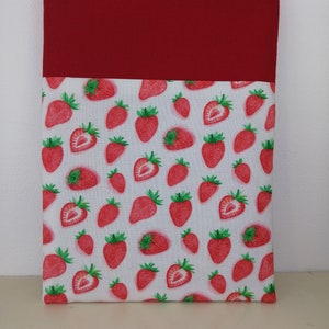 Strawberries Book Carrying Case / Book Protector / Protective Pouch ...