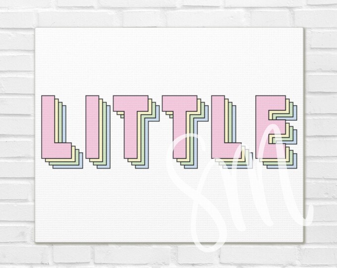 Little Color Block Canvas, Dorm Canvas, Big Little Canvas, Sorority ...