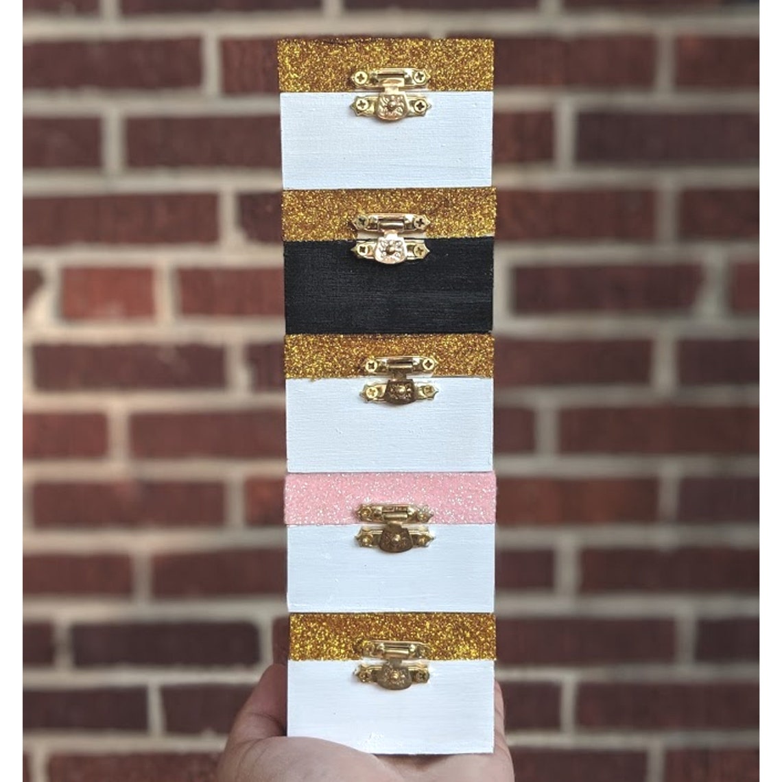 Sorority Pin Box, Glitter Pin Box, Sorority Gifts, Basket Filler, Gifts ...