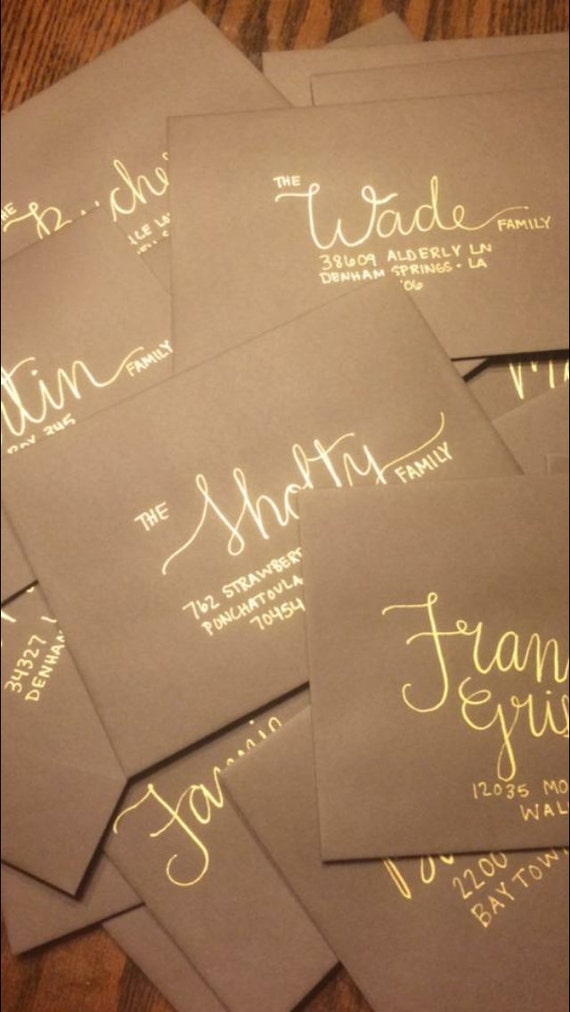 Wedding Calligraphy Envelope Addressing | Etsy