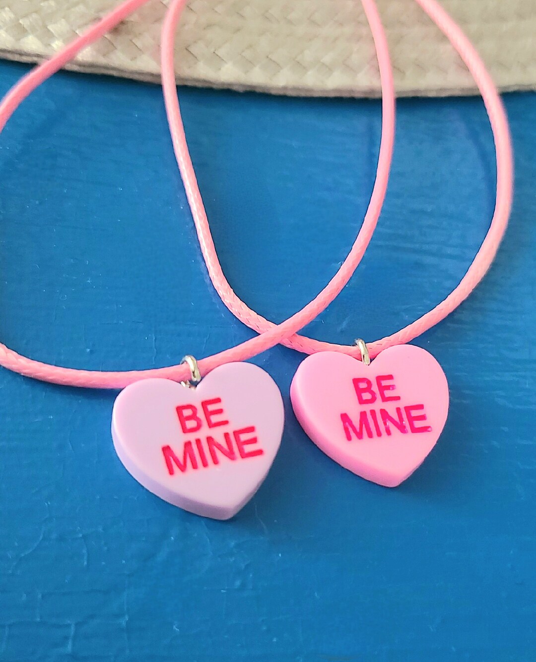 2-pack Valentine's Day Heart Candy Necklaces Cute Cupid Candy ...