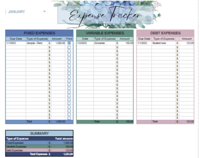 Expense Tracker Spreadsheet, Small Business Expense Tracker ...