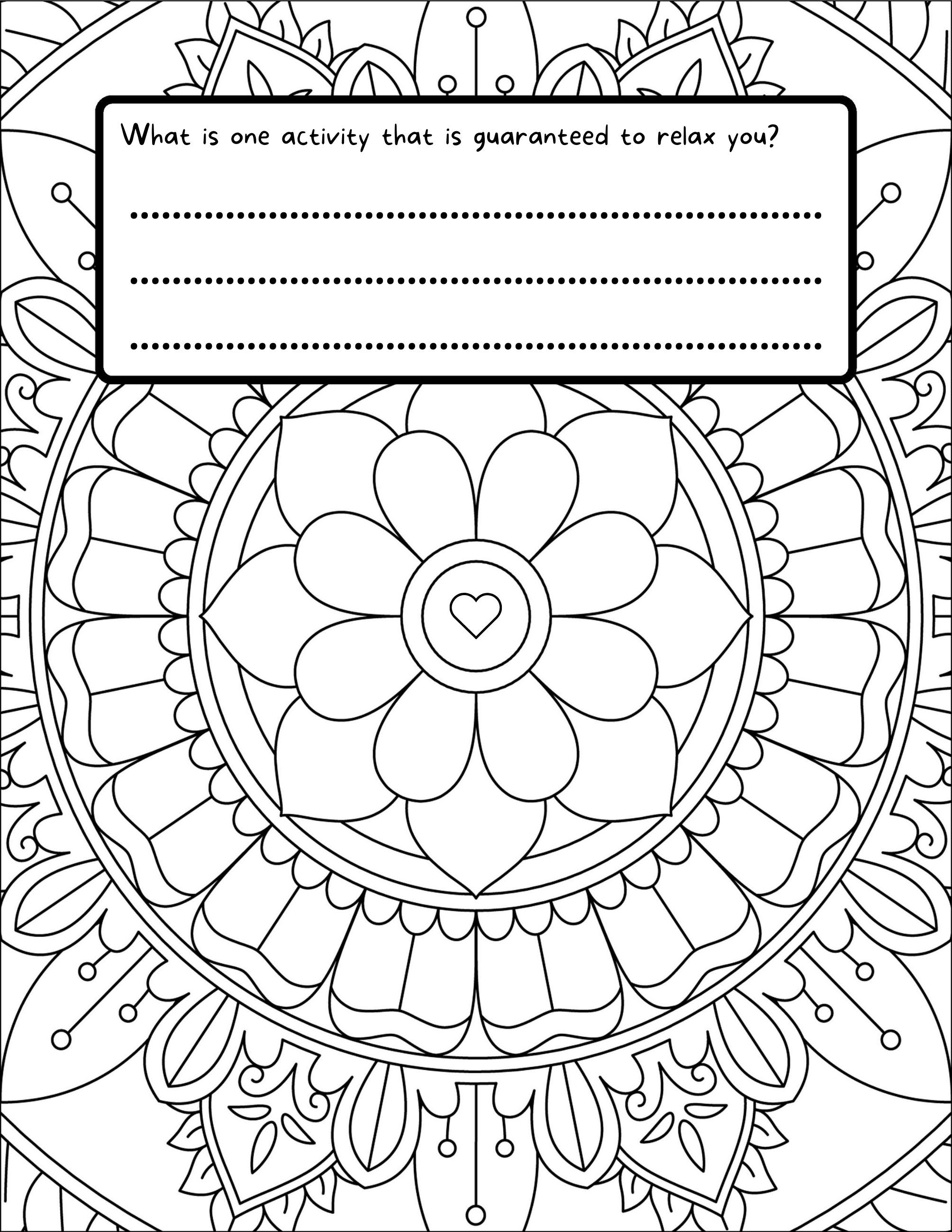 Relaxation Journal | Prompt Journal | Coloring Book | 68 Fun & Engaging ...
