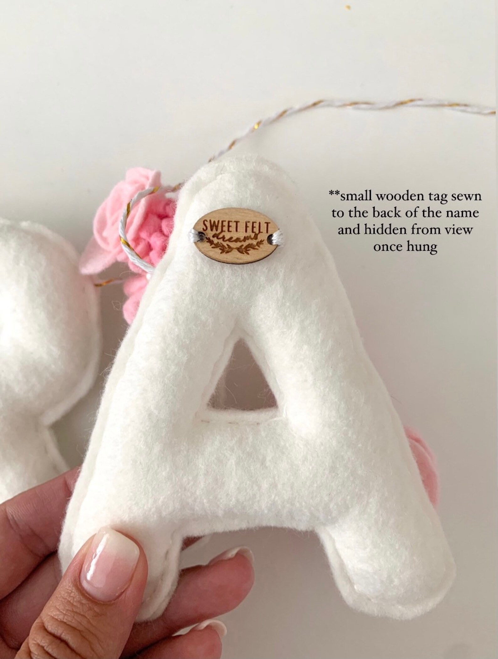 CUSTOM COLORS Felt Name Sign felt Name Banner Name | Etsy