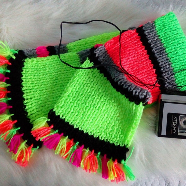 Neon Scarf - Etsy