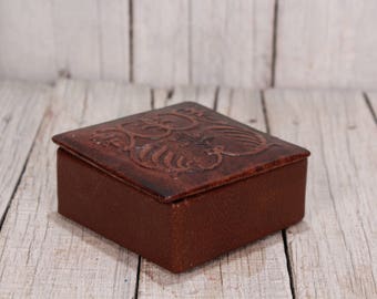 Leather box | Etsy