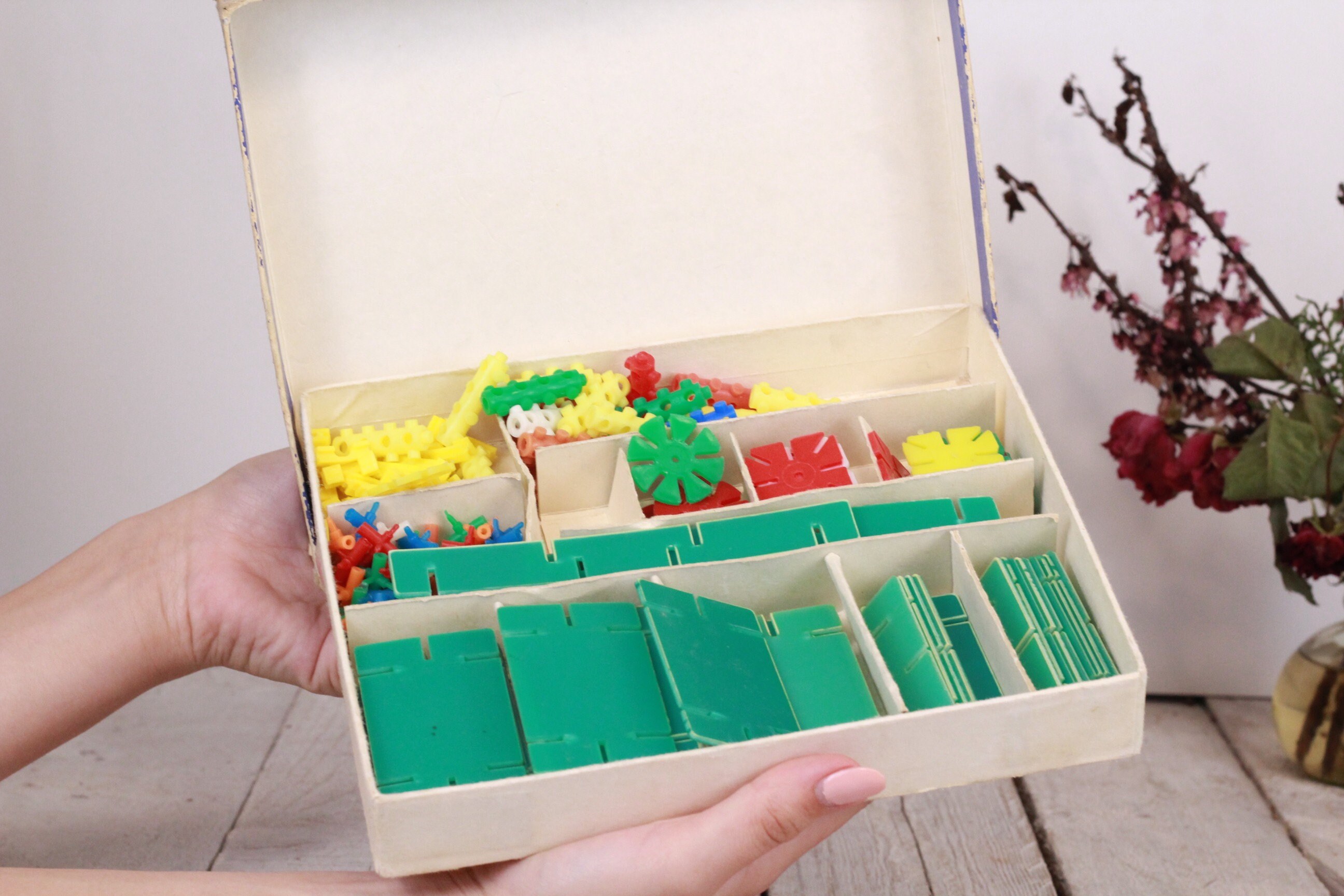 Vintage Plastic Constructor Set in Box, Children's Toy - Etsy