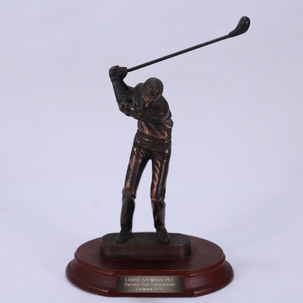 Vintage Golf Statue - Etsy