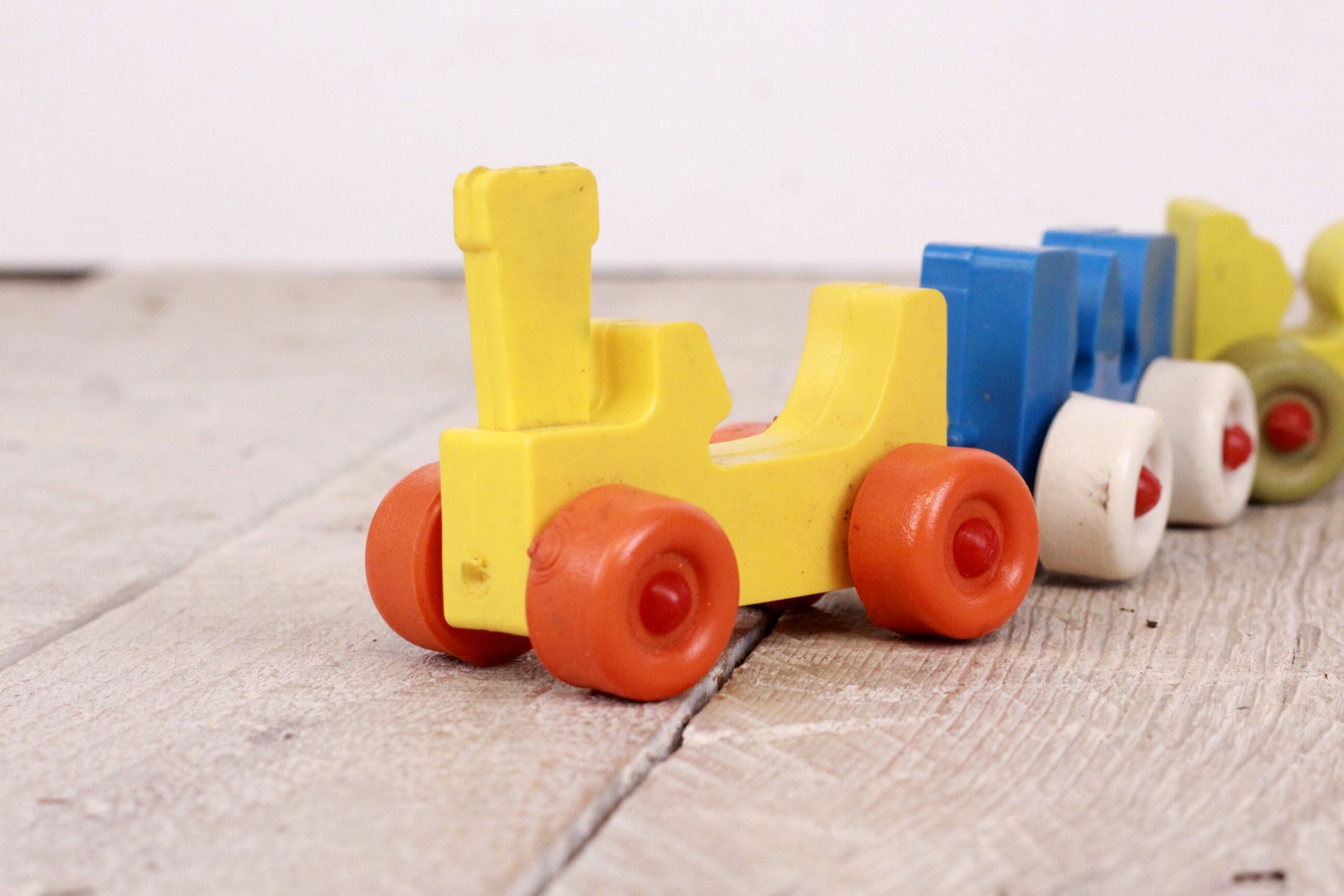 Vintage Small Hard Rubber Train Pull Toy Children Room | Etsy