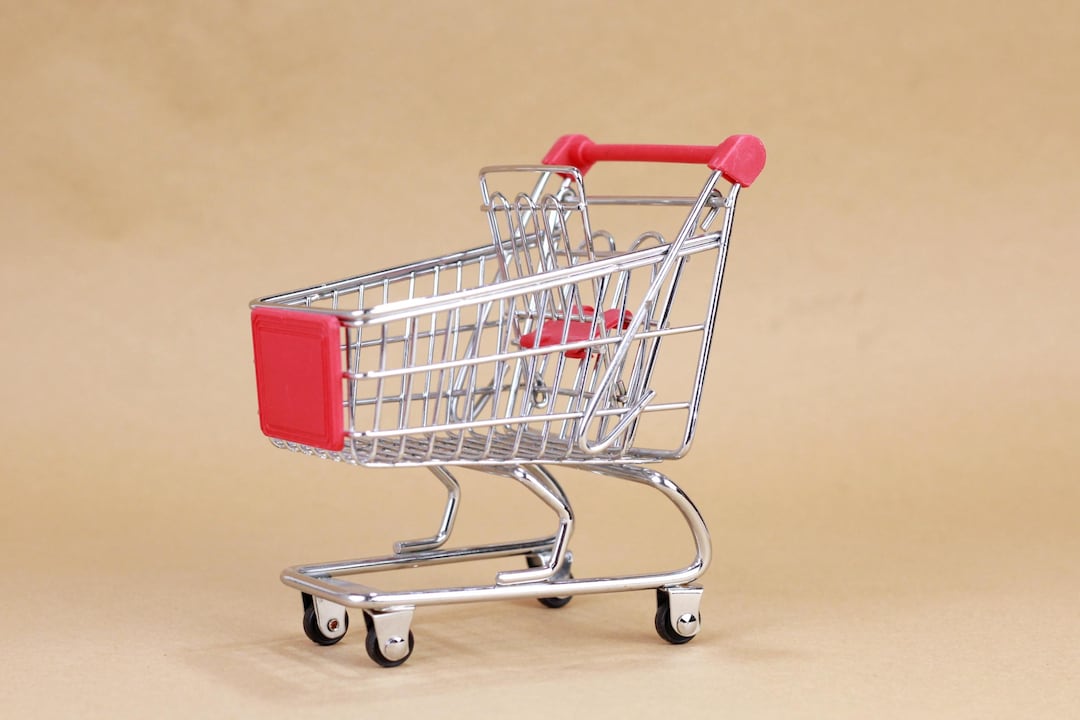Supermarket Miniature Cart, Dollhouse Decor, 1:12 Scale Mini ...