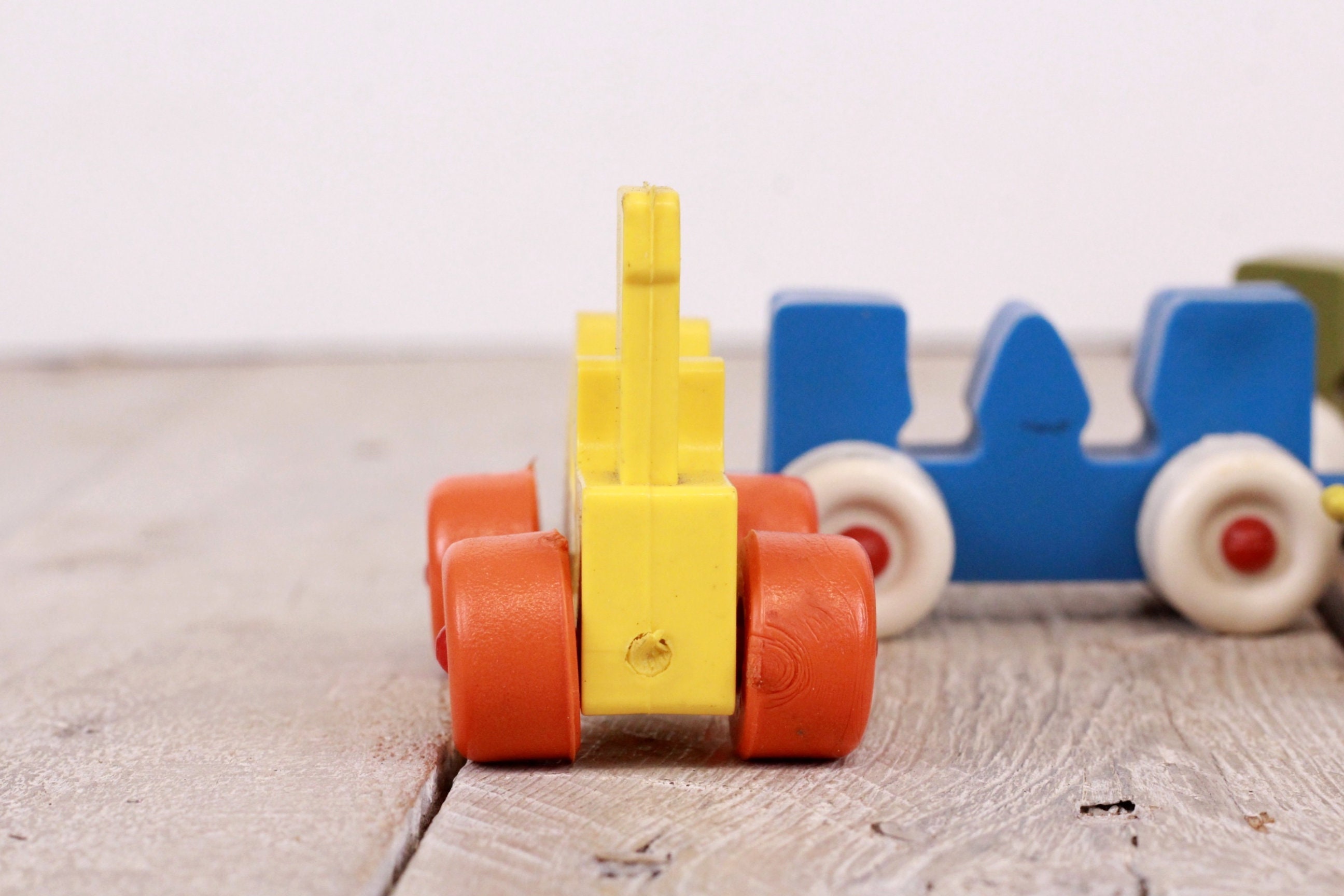 Vintage Small Hard Rubber Train, Pull Toy, Children Room Decor, Retro ...