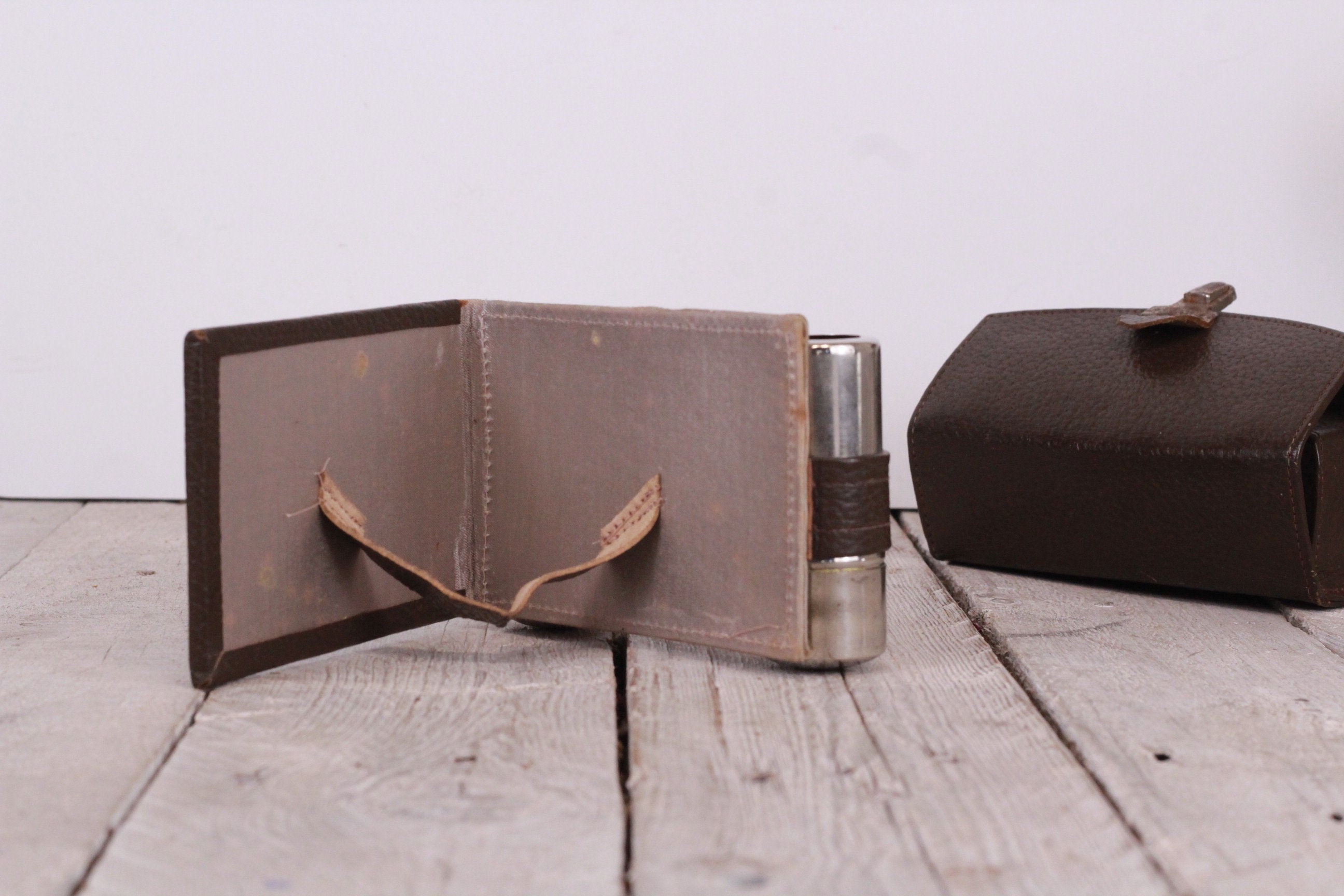 Travel Kit with Leather Case Shaving Kit Cosmetic Box | Etsy