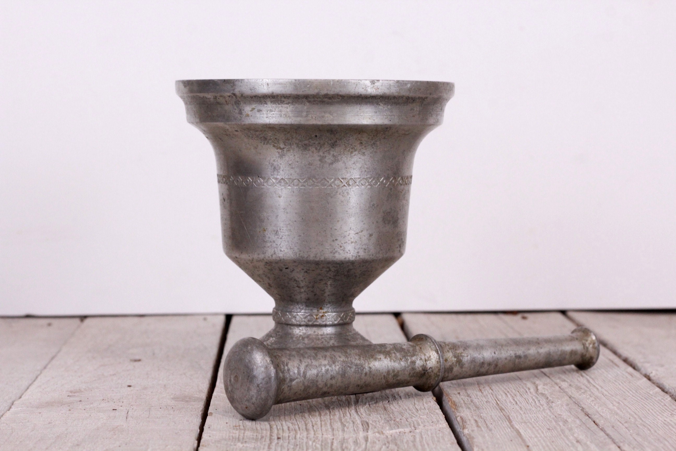 Vintage Metal Pestle & Mortar Spices Mixing, Crushing Tools - Etsy UK