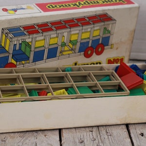 Vintage Plastic Constructor Set in Box, Children's Toy - Etsy
