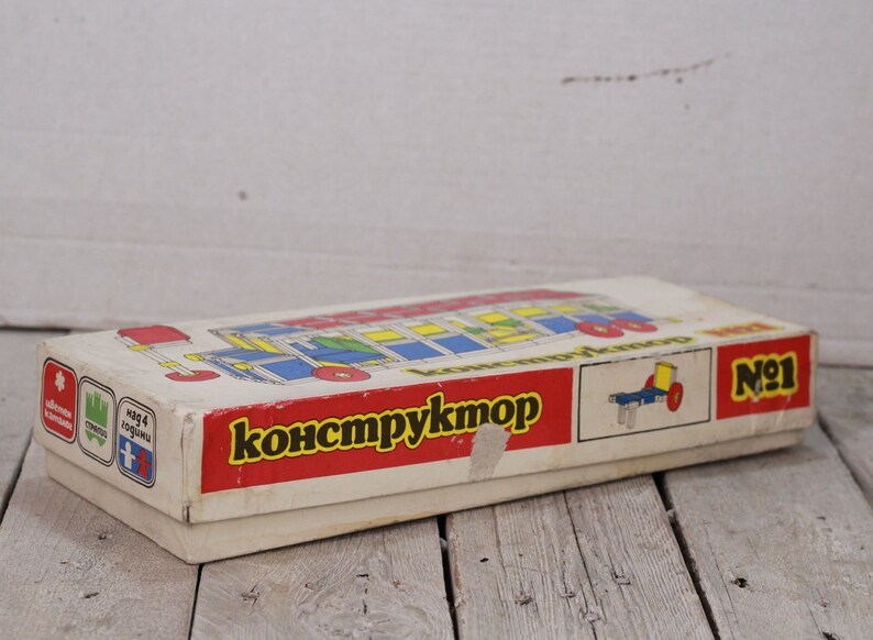 Vintage Plastic Constructor Set in Box Children's Toy - Etsy