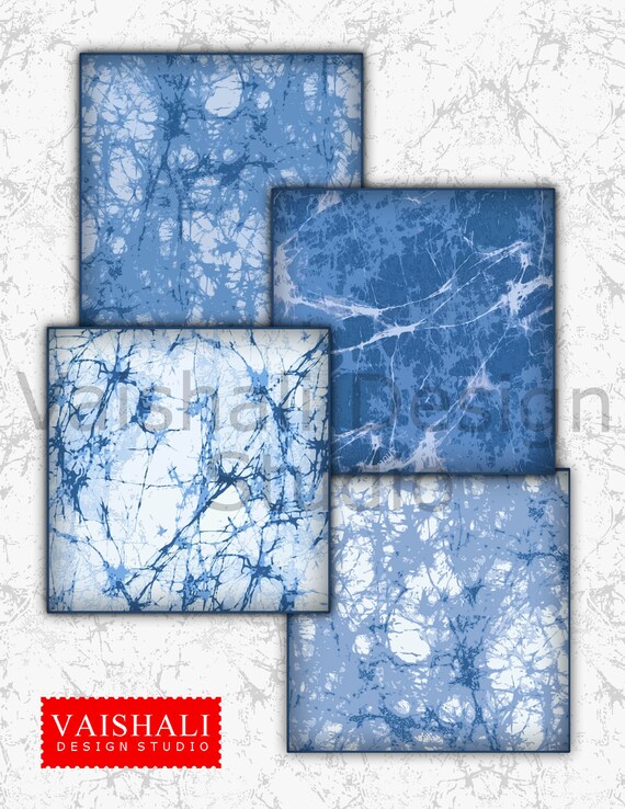 Batik Texture Patternindigos Digital Print Download 3.8x3.8 - Etsy