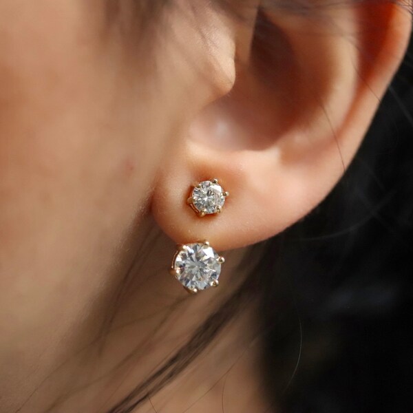 Front Back Earrings - Etsy