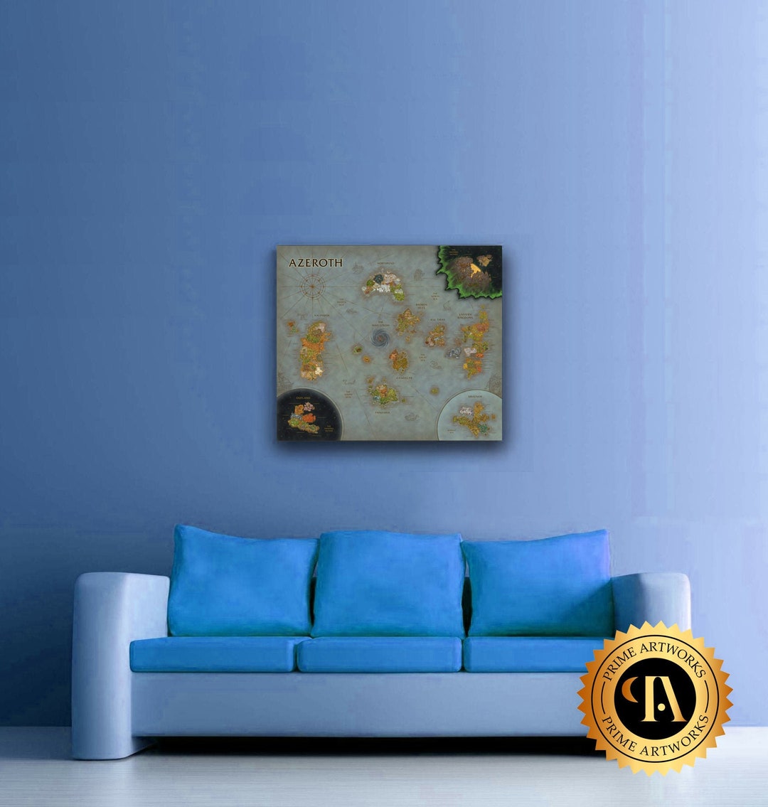 World of Warcraft Shadowlands World Map 24x27 - Etsy