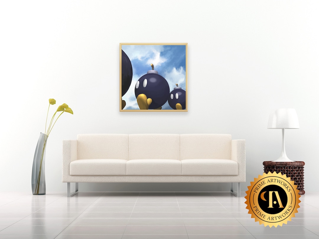 Bob-omb Battlefield Mario 64 50x50 Cm - Etsy
