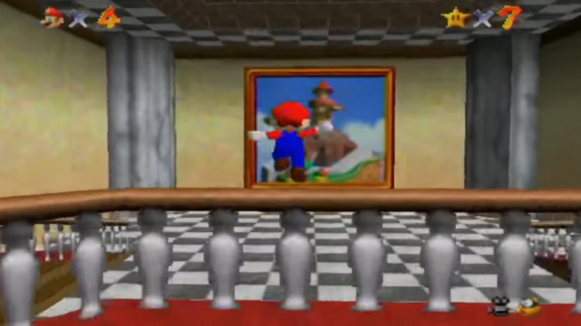 Whomp's Fortress Mario 64 50x50 Cm Canvas Print - Etsy