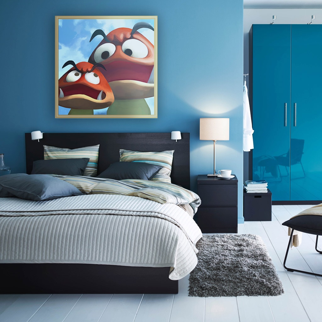 Tiny-huge Island Mario 64 50x50 Cm Canvas Print - Etsy UK