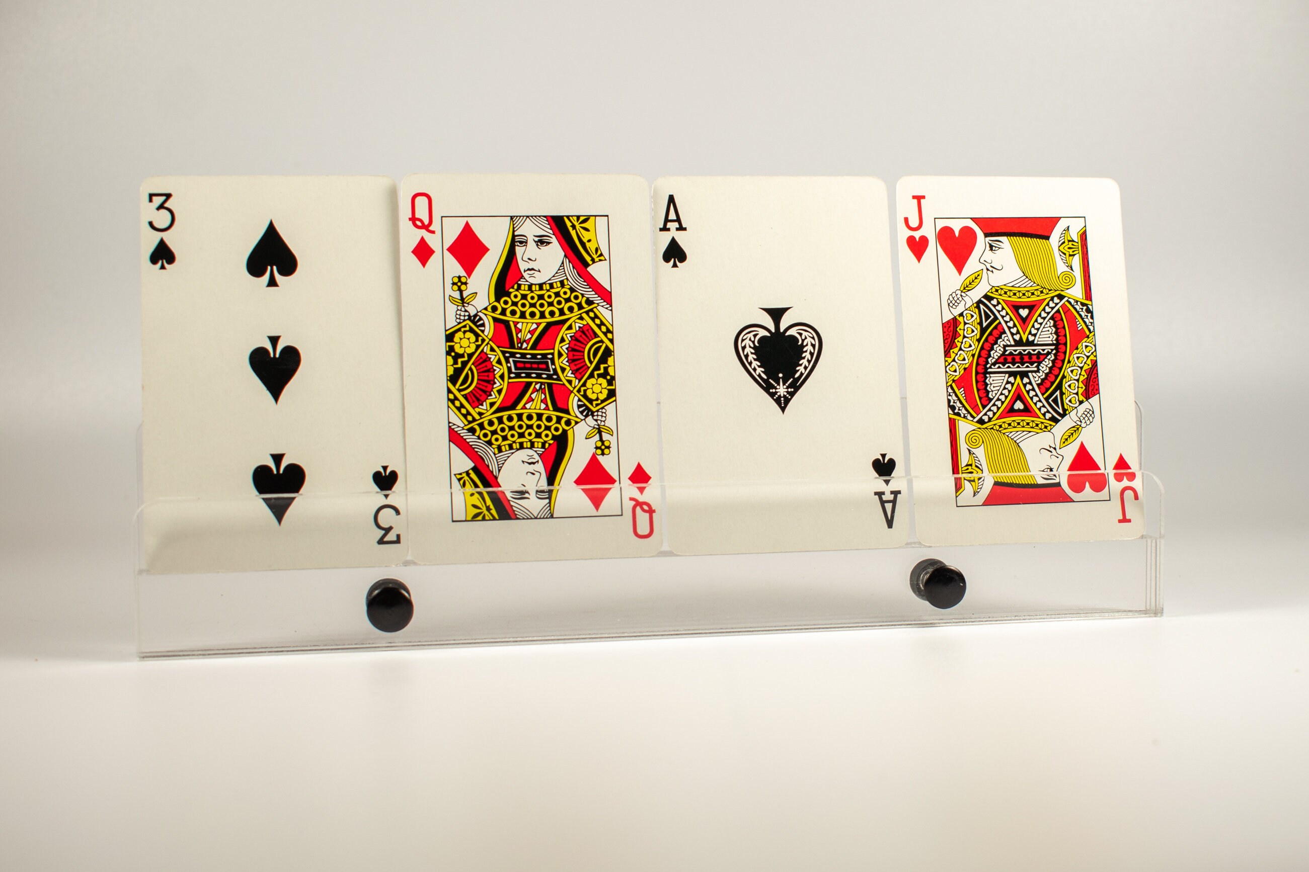 Set of Four 9" Acrylic Modular Game Card Holders, From the Arcane Vault ...