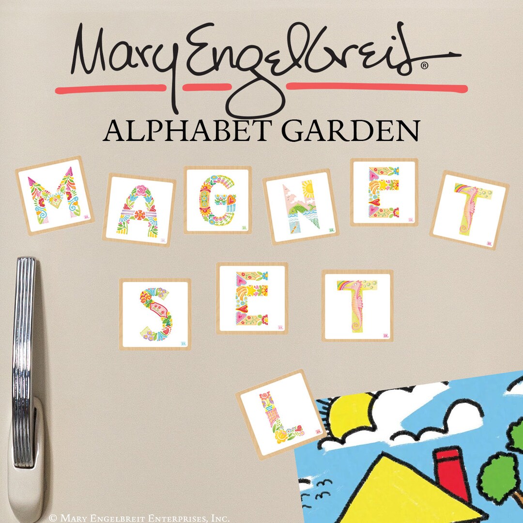 Mary Engelbreit Alphabet Garden Magnet Collection - Etsy