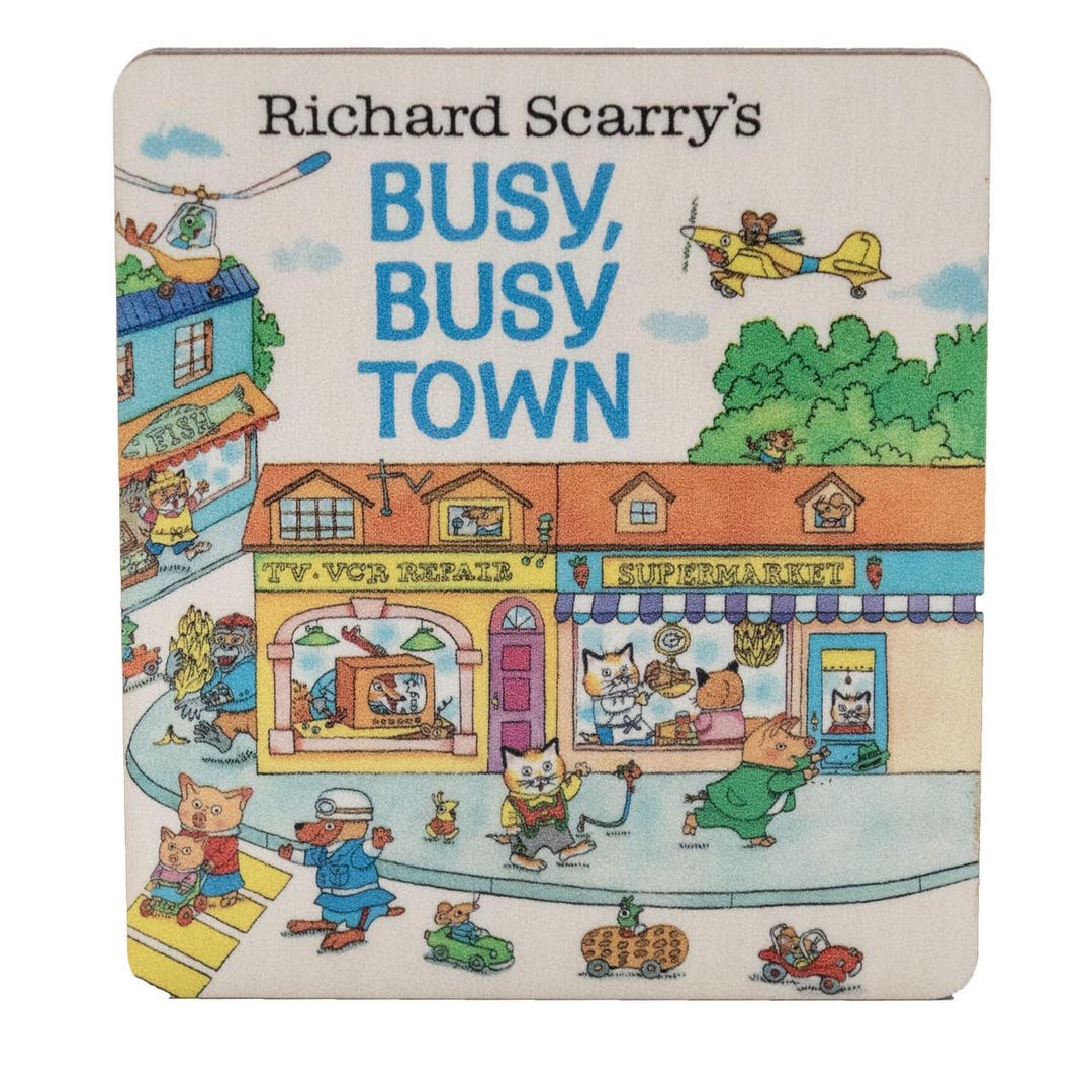 Richard Scarry Busy Town Magnet - Etsy