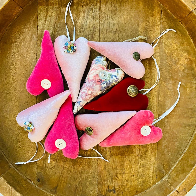 Primitive Hearts - Etsy