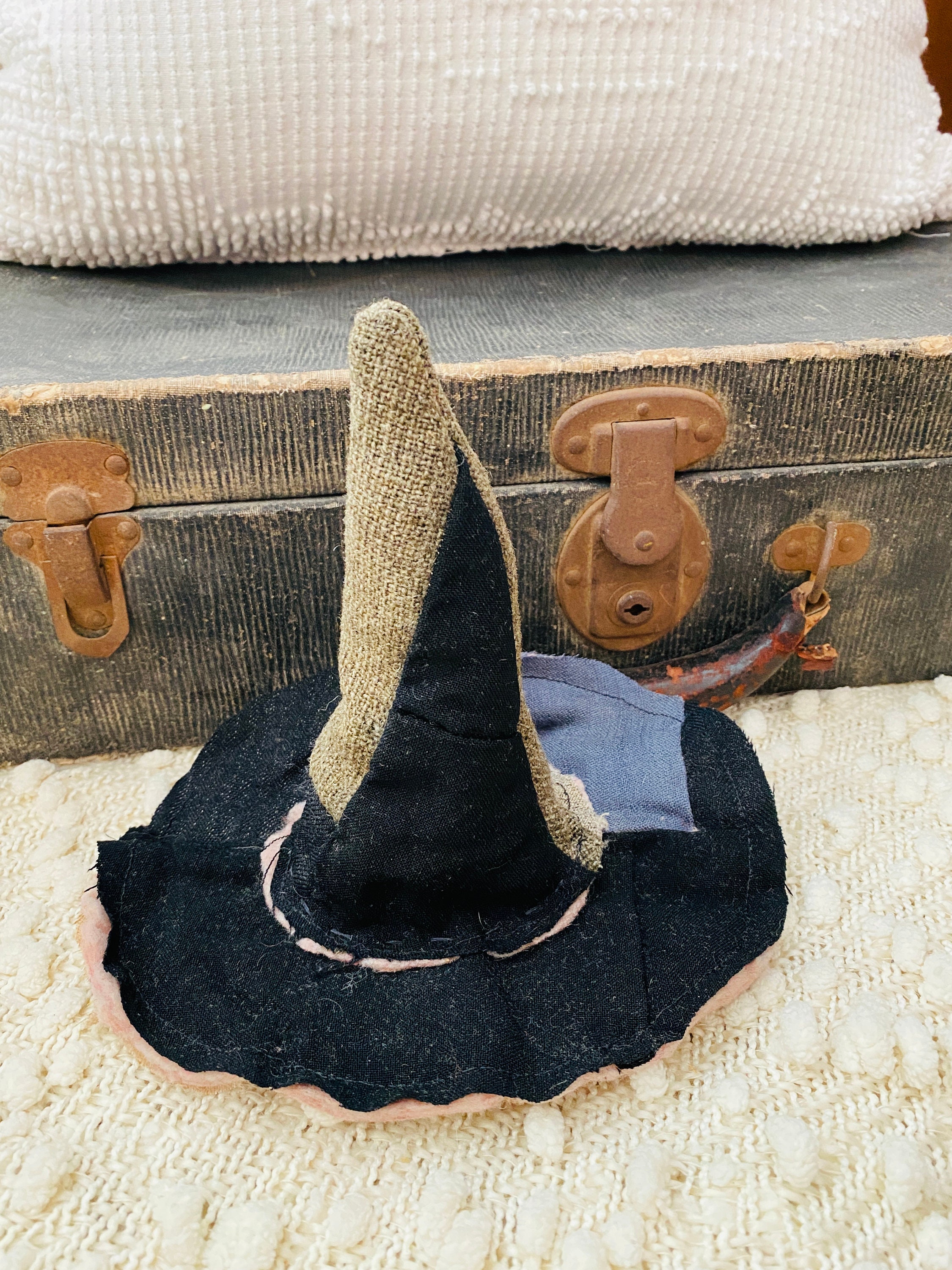 Vintage Quilt Witch Hat 1890's Vintage Quilt Repurposed - Etsy