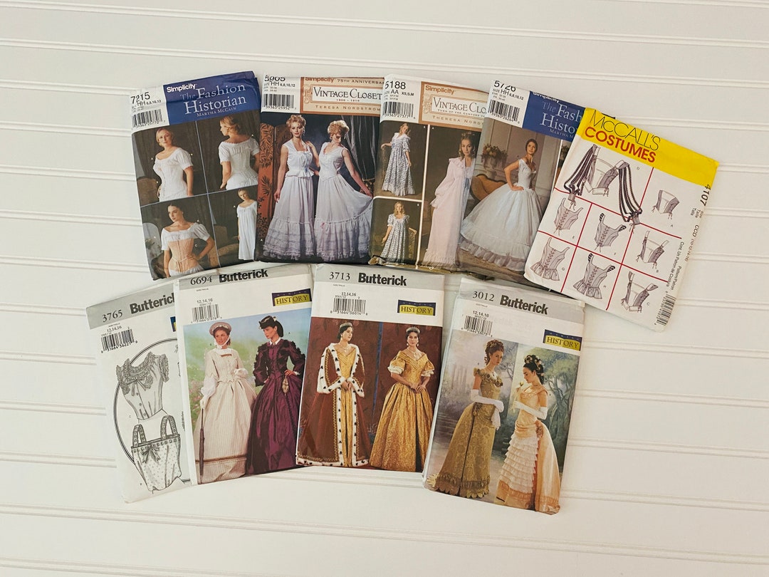 Vintage-look History Costume Patterns Simplicity, Butterick, Mccalls ...