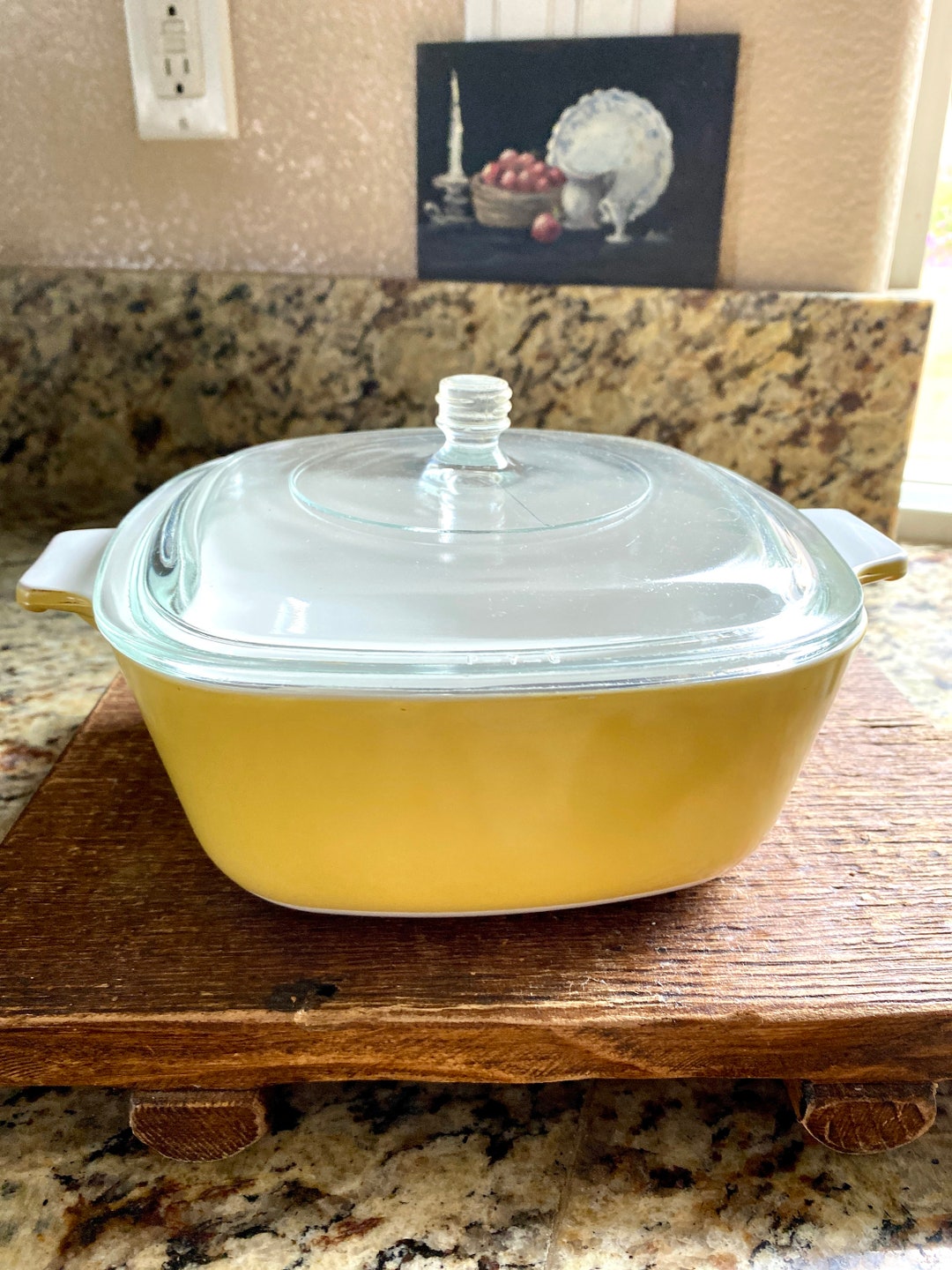 Vintage 1970's Yellow Corning Ware 1 1/2 Qt Pan With Glass Lid, Corning ...