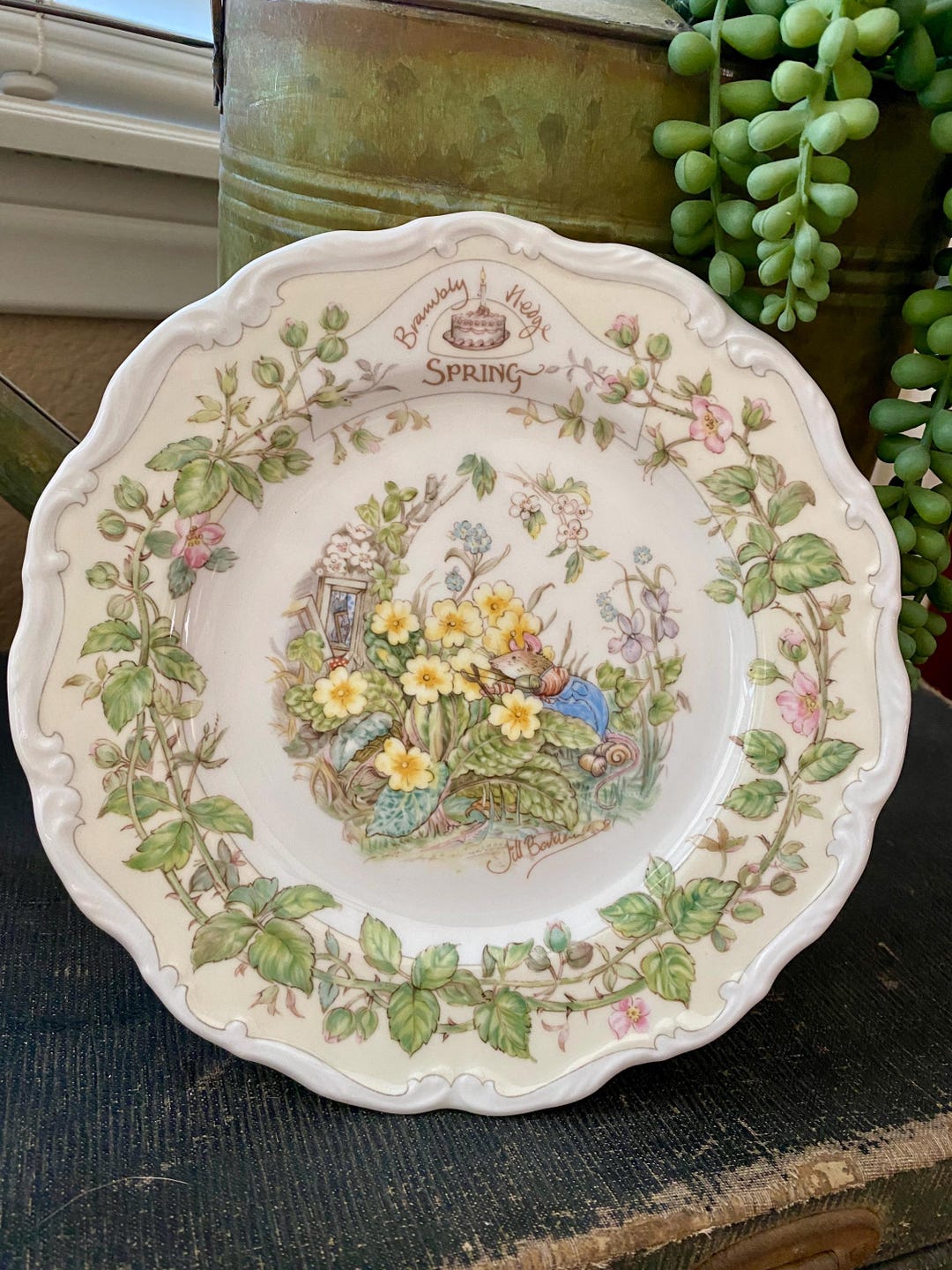 Vintage 1982 Brambly Hedge Collector Spring Plate, Part of Four Seasons ...