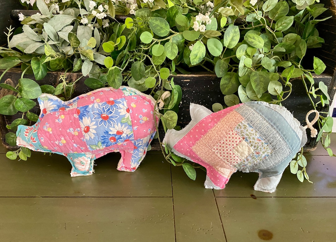 Cutter Quilt Pigs, Vintage Quilt Pigs, Quilt Pig Bowl Fillers ...
